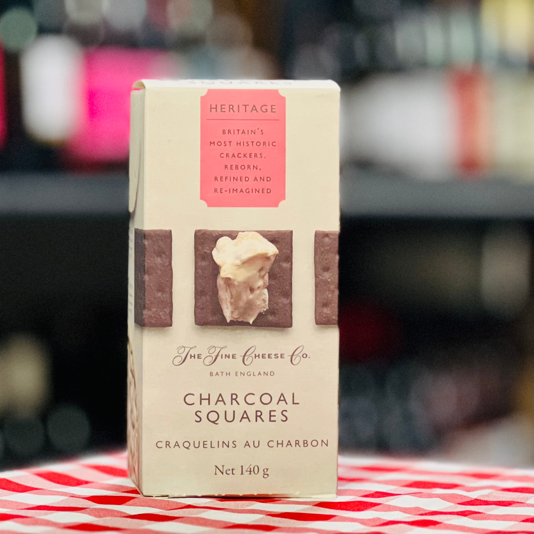 Heritage Charcoal Square Crackers – Good Cheese